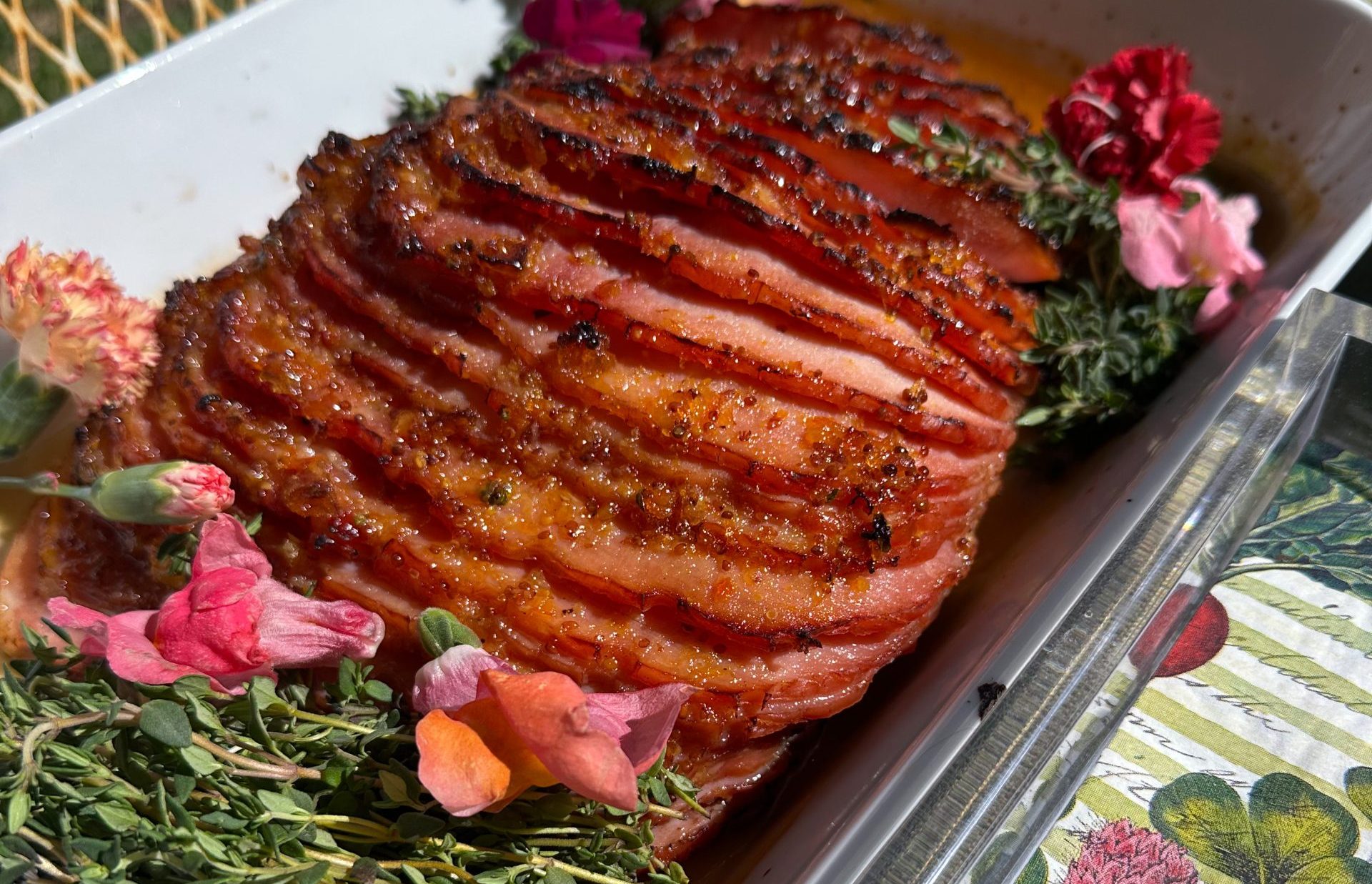 Simple Glazed Ham with Orange Marmalade - callie salls
